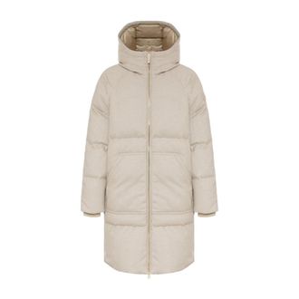Colmar Femme, Manteaux, Beige, Taille: 38 FR Micro Chevron Down Jacket