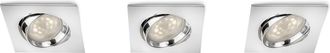 Philips Lighting Philips Smart Spots Galileo LED Einbauspot, 3-flammig, chrom 590801116