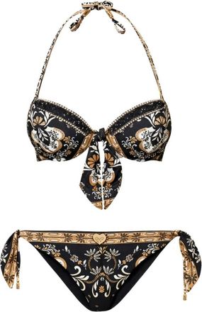 Twinset Femme, Maillots de bain, Multicolore, Taille: 44 FR Bikini Push-up Imprim&eacute; Foulard