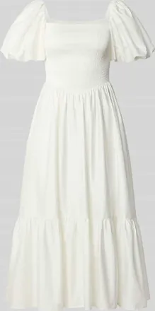 Jake*s Cocktailkleid mit Smok-Details und Puff&auml;rmeln