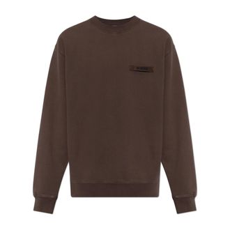 Jacquemus Homme, Sweatshirts et sweats &agrave; capuche, Brun, Taille: S SweaT-shirt en gros-grain