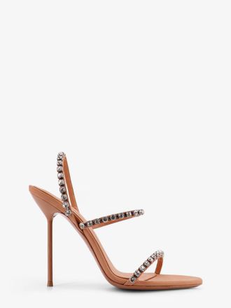 PARIS TEXAS Lidia satin sandals with crystal detail - PARIS TEXAS - gender_Woman