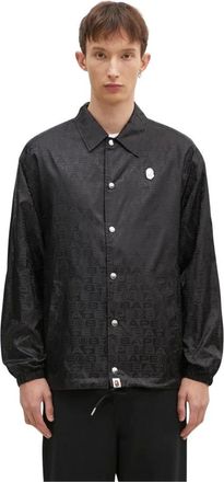 A Bathing Ape A Bathing Ape, Homme, Vestes, Noir, Taille: XL Veste Coach Lux Sport Motif Jacquard Nylon