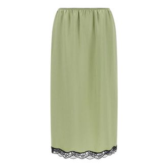 Twinset Longuette Rock - - Skirts - Damen - Gr&uuml;n - XS