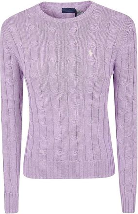 Polo Ralph Lauren Pull Col Rond - Violet Clair