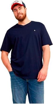 Jack & Jones Jack & Jones Jjepaulos Tee SS Crew Neck Noos Pls T-Shirt pour Homme, Blazer Bleu Marine., 5XL