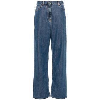 Valentino Garavani Wide Leg Denim Jeans - - Jeans - Damen - Blau - W26