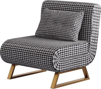 Generic Klappbares Schlafsofa f&uuml;r Kleine R&auml;ume Verstellbarer Schlafstuhl mit Hochdichtem Schaum, Stabiler Stahlrahmen, Platzsparendes Futon Sofa f&uuml;r Wohnung(H