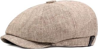 Generic Casquette Béret Plate Gavroche Chapeau de Loisirs Unisexe Newsboy Hat Ivy Irish Flat Cap Réglable Vintage Casquette Gatsby Beret pour Homme Femme (FR/