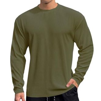 Generic T-shirt &agrave; manches longues pour homme - Style d&eacute;contract&eacute; - Solide - Col rond - L&eacute;ger et respirant - Pour printemps et automne - Confortable, Jn, 3XL