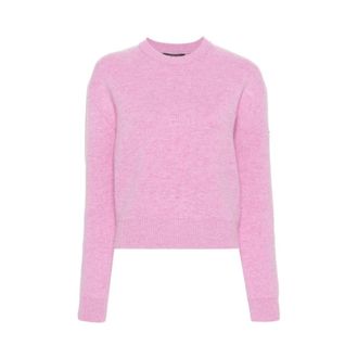 Balenciaga Rosa Logo-Applikation Pullover - - Knitwear - Damen - Rosa - M