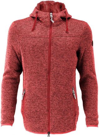 Blue Wave Fleecejacke Damen Strickfleece-Jacke Meike mit Kapuze und Teddy-Futter