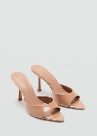 Mango Sandales pointues &agrave; talon nude - Femme - 35 - MANGO