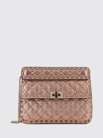 Valentino Garavani Sac Rockstud Spike en cuir matelass&eacute; avec bandouli&egrave;re cha&icirc;ne
