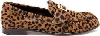 Fendi mocassins Baguette &agrave; imprim&eacute; l&eacute;opard - Marron