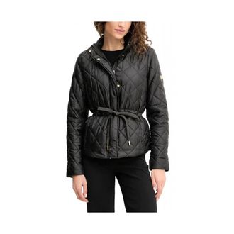 Michael Kors Gesteppte Jacke mit G&uuml;rtel - - Jackets - Damen - Schwarzk - XL