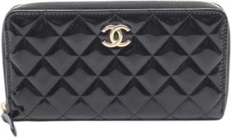 Chanel Portefeuille long (bi-pli) Pre-owned - Femme - Pre-owned - Noir - Taille: ONE Size