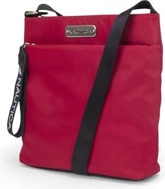 Nautica Diver Nylon Small Womens Crossbody Bag Purse with Adjustable Shoulder Strap, Bandoulière Femme, Rouge, Taille Unique