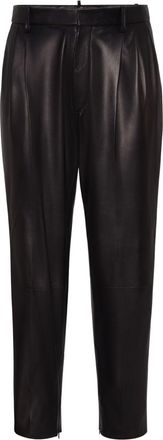 Dsquared2 pantalon fuselé en cuir - Noir