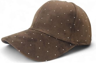 styleBREAKER Cap Samt Baseball Cap mit Strass