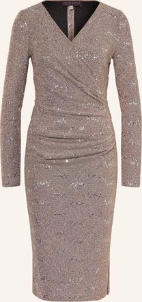 Talbot Runhof Talbot Runhof Cocktailkleid Mit Glitzergarn Und Pailletten silber