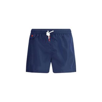 Kiton Homme, Maillots de bain, Bleu, Taille: XL Short de Bain Monochrome avec D&eacute;tails Iconiques