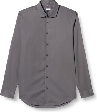 Seidensticker Herren Business Hemd - B&uuml;gelfreies, schmales Hemd - Slim Fit - Langarm - Kent-Kragen - 100% Baumwolle