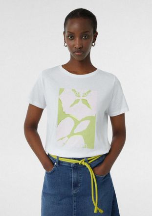 Comma Kurzarmshirt T-Shirt Jersey-T-Shirt mit Artwork