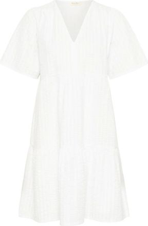 Part Two Femme, Robes, Blanc, Taille: 44 FR Robe blanche lumineuse avec jupe à volants