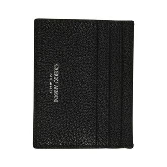 Giorgio Armani Homme, Accessoires, Noir, Taille: ONE Size Porte-cartes en cuir