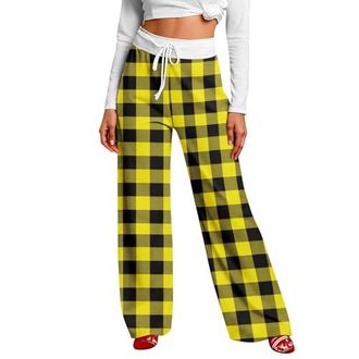 Generic Pantalons Femmes Imprim&eacute; D&eacute;contract&eacute; Mode Jambe Large Pantalon Casual Pantalon de Sport Pantalon de Course Ample Pyjama Femme Pantalon Noir, vert, 3XL