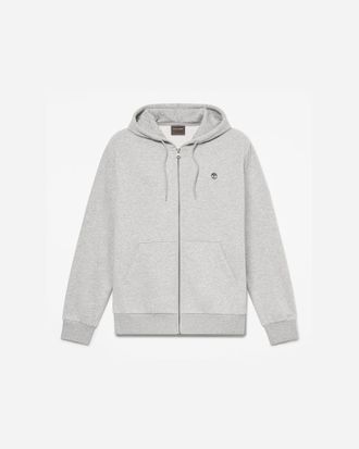 Timberland Oyster River Kapuzenjacke mit Logo auf der Brust f&uuml;r Herren in Grau, Herren, Grau, Gr&ouml;&szlig;e