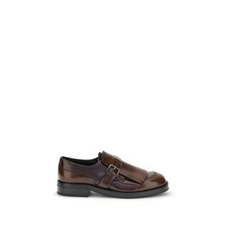 Churchs Schn&uuml;rschuhe mit Fransen und Blockabsatz - - Shoes - Damen - Braun - 36 EU