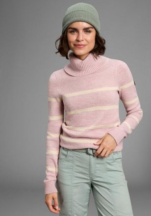 Kangaroos Rollkragenpullover in l&auml;ssiger Form mit Kontraststreifen