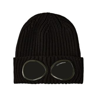 C.P. Company Extrafine Merino Wollm&uuml;tze - - Accessories - Herren - Schwarzk - ONE SIZE