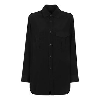 Yohji Yamamoto Damen, Blusen & Hemden, Schwarzk, MGr&ouml;&szlig;e