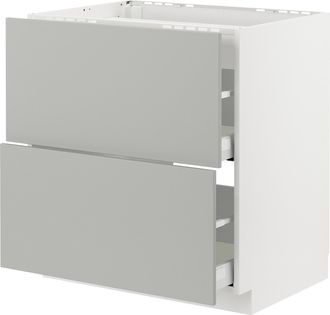 IKEA METOD / MAXIMERA Unterschr.f. Kochf./2 Fronten/2Sch