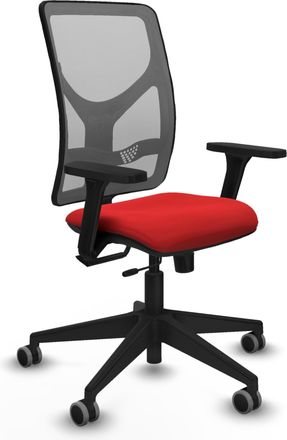 Piqueras y Crespo Telearbeitsstuhl mit 3D-Armen, h&ouml;henverstellbare Lendenwirbelst&uuml;tze, ausgestattet mit Syncro/Traslack und Schneideschaum, mit Rollen 65 mm, Parkett, G