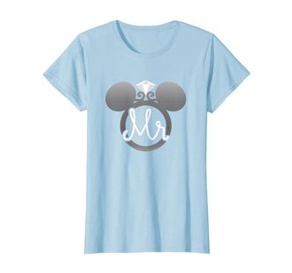 Disney Mickey Mouse Diamond Wedding Ring Husband Groom Mr T-Shirt