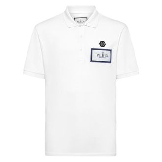 Philipp Plein Homme, Tops, Blanc, Taille: 3XL Polo Chemises