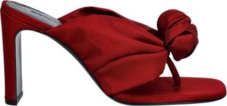 Rotate Rotate Birger Christensen, Femme, Chaussures, Rouge, Taille: 40 EU Sandale &agrave; languette en satin