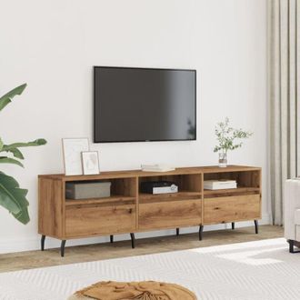 vidaXL Meuble tv chêne artisanal 150x30x44,5 cm bois dingénierie - Vidaxl