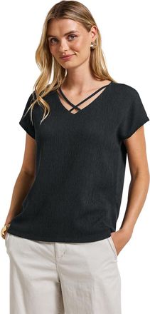 Street One Damen A323555 Shirt mit Bändern, Pine Grove Green, 44