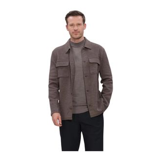 Stefano Lauran Overshirt - - Jackets - Herren - Braun - XL
