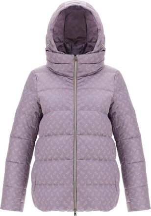 Herno Femme, Vestes, Violet, Taille: 40 FR Nylon Monogram Down Jacket