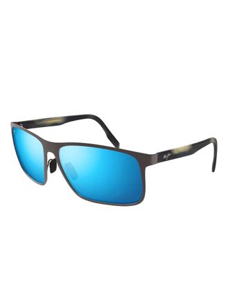 Maui Jim Sonnenbrille mit eckigem Gestell - 002 GREY