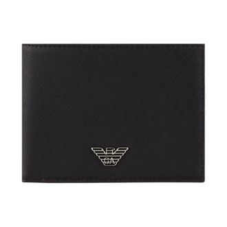 Emporio Armani unisex, Accessoires, Noir, Taille: ONE Size Portefeuille Homme Classique Noir