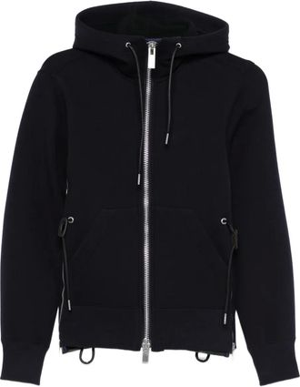 sacai zip top hoodie - Blau