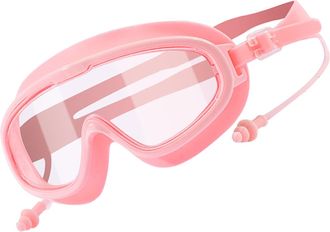 Generico Schwimmbrille f&uuml;r Kinder, Schwimmbrille f&uuml;r Kinder, auslaufsicher, Anti-Beschlag-Brille, Sportzubeh&ouml;r mit UV-Schutz, mit Ohrst&ouml;pseln f&uuml;r Kinder von 3 