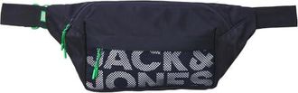 Jack & Jones Jacashford Sac Banane en Maille pour Homme, Blazer Bleu Marine/détails : Vert île, One Size